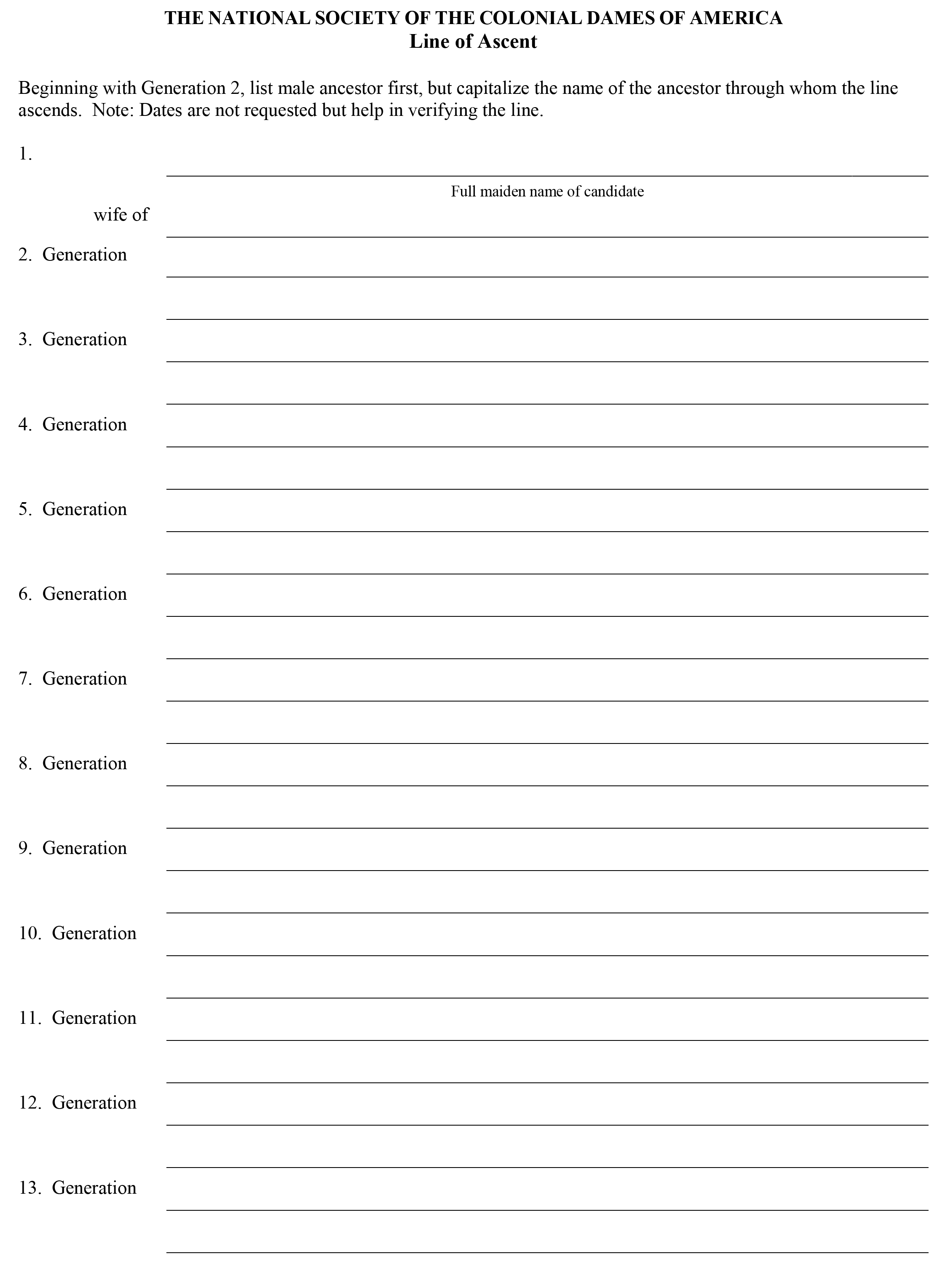 THE NATIONAL SOCIETY OF THE COLONIAL DAMES OF AMERICA – Colonial Dames ...